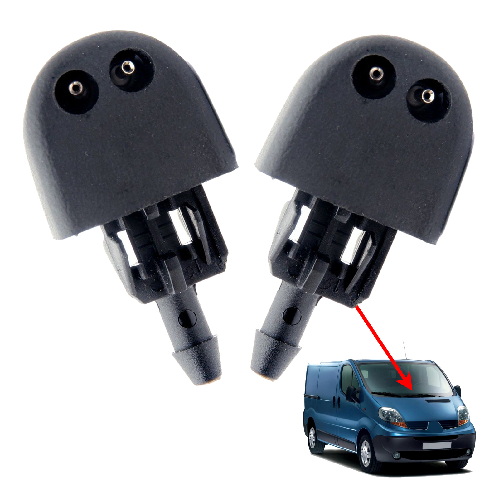 2X Buse gicleur de lave glace pour Laguna Trafic Vivaro Primastar ...