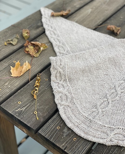 YARN Kit to make Chloe's Shawl in Lotus Yarns Cotton/Cashmere Autumn ...