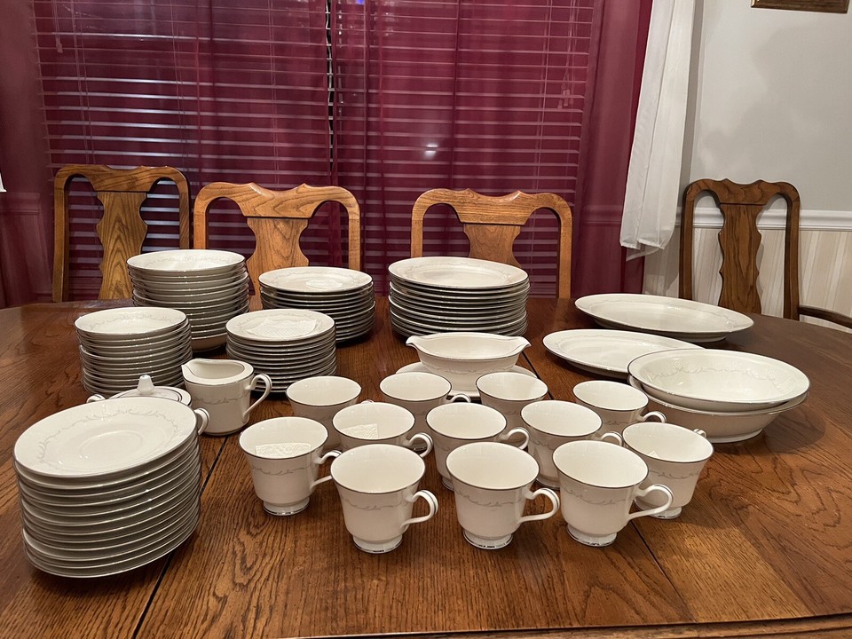 NORITAKE CHINA "Early Spring" 12 Place Set of 4 + 49 Serving Pcs | eBay
