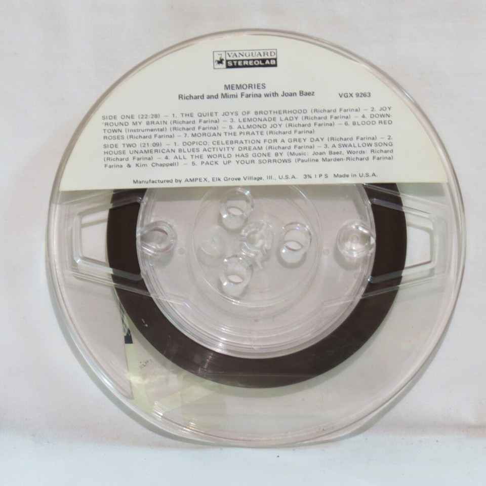 RICHARD & MIMI FARINA with Joan Baez – Memories - 1971 R2R tape 3 ¾ ips ...