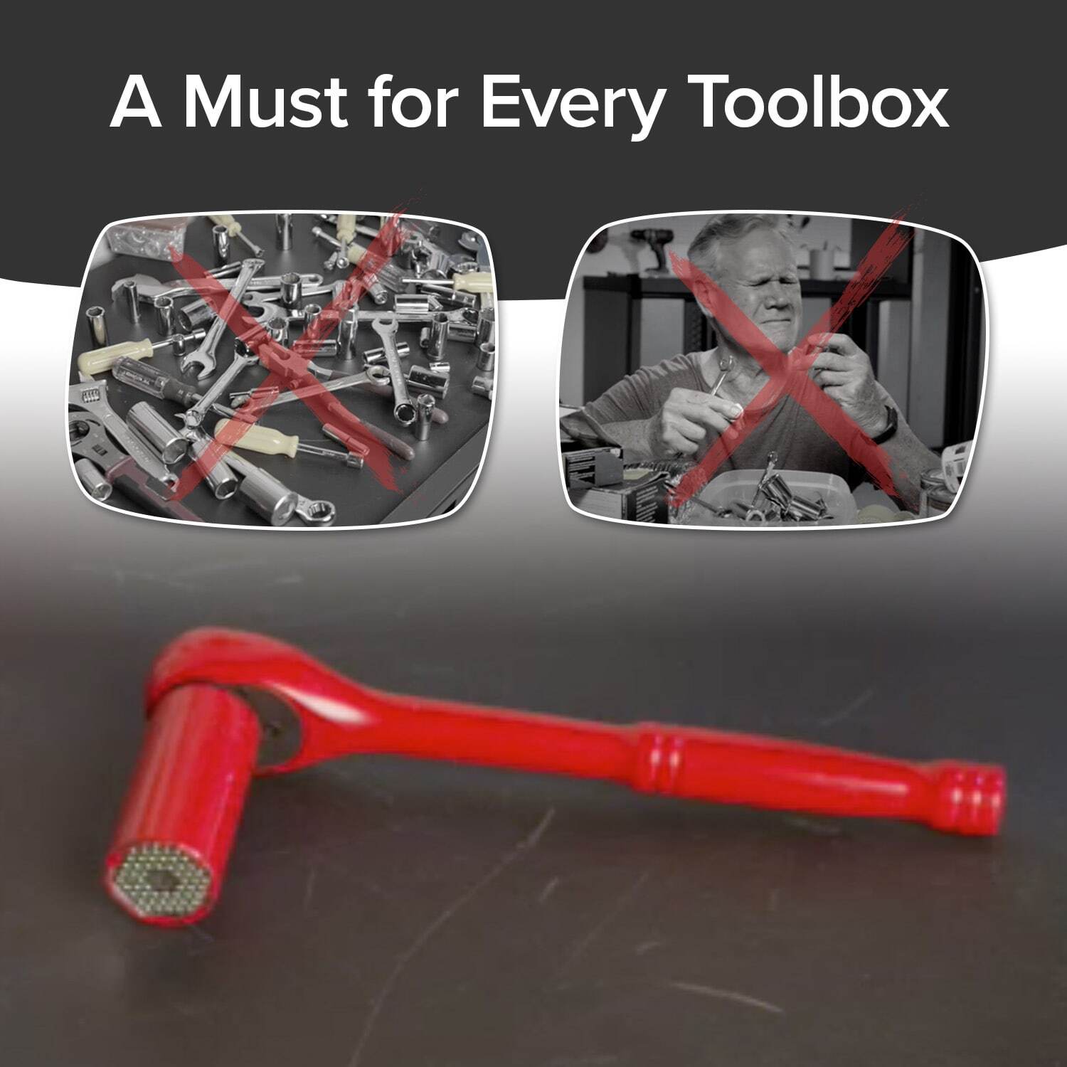 Red Dog Socket AS-SEEN-ON-TV w/ Bonus Drill Adapter Use with Most ...