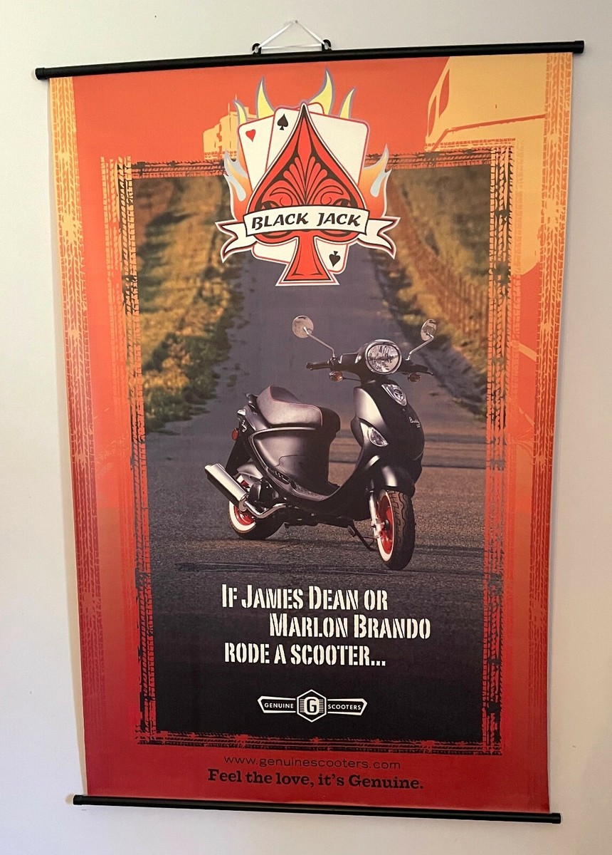 James Dean Motorcycle Poster