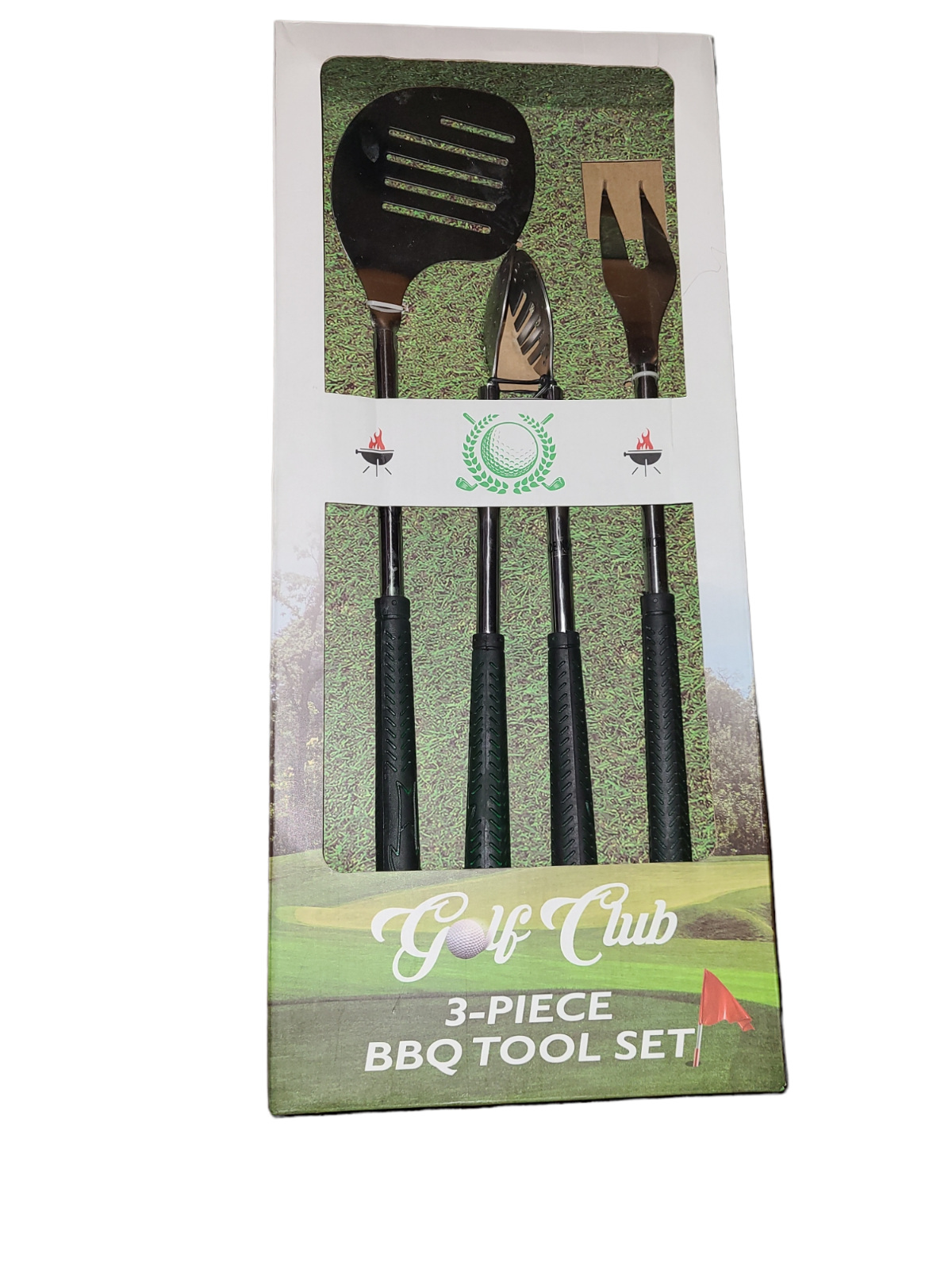 Companion Golf Club 3-Piece Barbecue BBQ Tool Set Included: Spatula ...