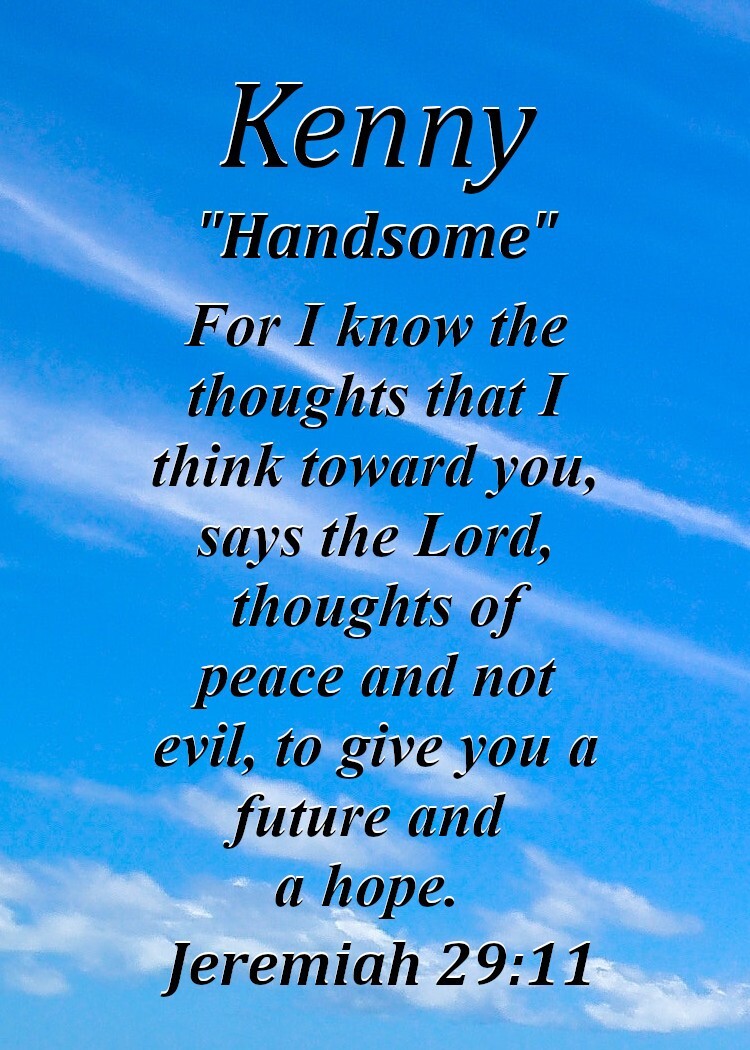 Kenny "Handsome" Keepsake Name Meaning Card with Bible Verse | eBay