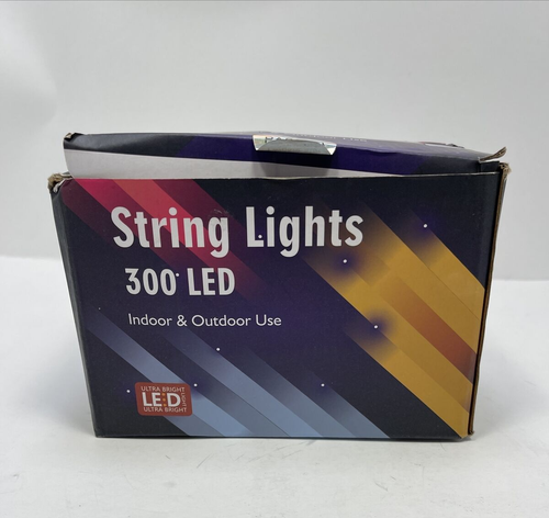 300 LED Indoor/Outdoor String Lights, 100 FT Plug in Waterproof Purple ...