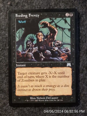 MTG Feeding Frenzy ONSLAUGHT 147 UNCOMMON Magic The Gathering 2002 ...