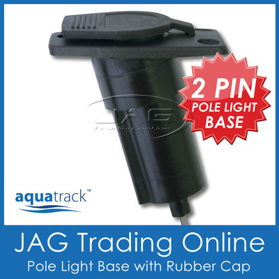 AQUATRACK RECTANGULAR NYLON ANCHOR LIGHT BASE - Boat/Stern 2-Pin Plug ...
