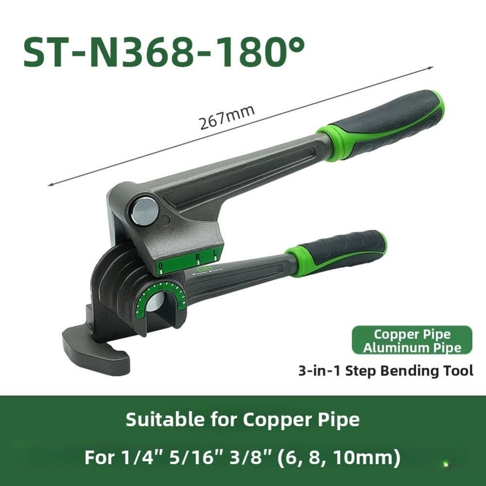 Copper Pipe Bender 180° Pipe Bender Portable Hand Tool 0-180° Angle ...