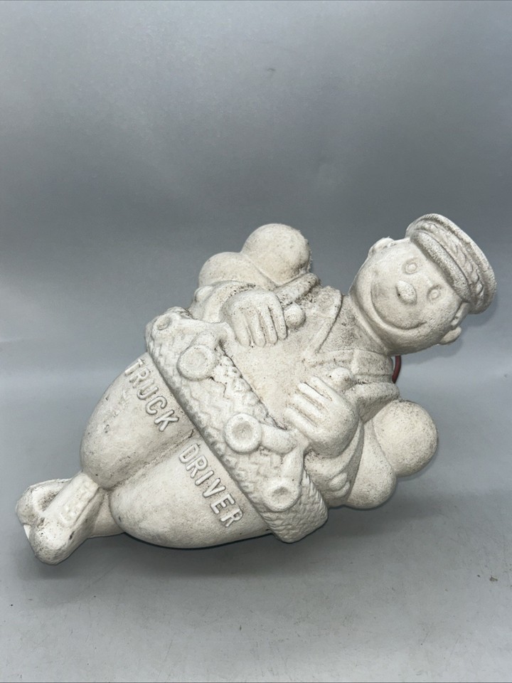 TRUCK DRIVER MASCOT ORIGINAL VINTAGE BIBENDUM MICHELIN MAN 9" Statue ...