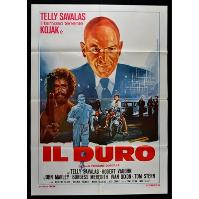 manifesto IL DURO tenente kojak telly savalas il piccione d'argilla ...