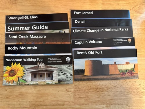 Lot of 10 National Park Service NPS Map Brochures Alaska Denali Summer ...