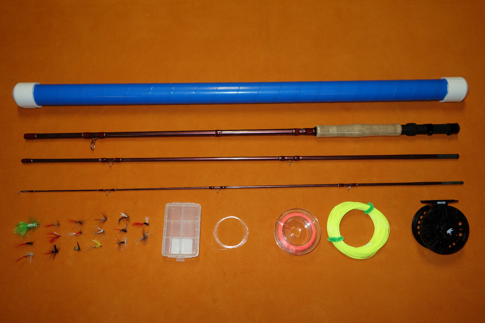 PFLUEGER 9ft 5/6wt ROD MAXXON XG REEL WF6F LINE LEADER BACKING Fly ...