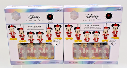 Disney Magic Holiday Mickey Mouse Christmas Blinking LED Light Strings ...