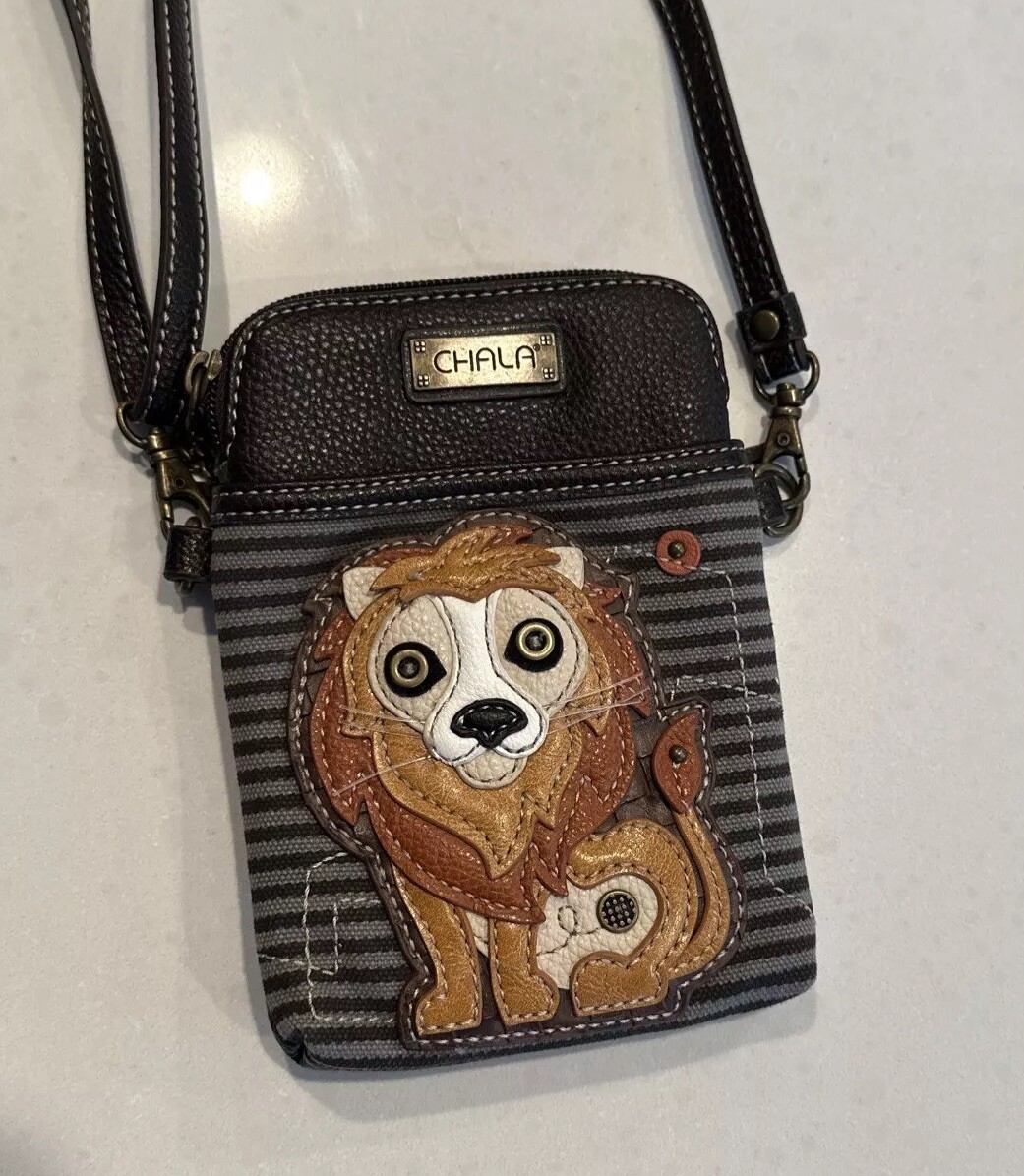 Chala Striped Lion Mini Crossbody Cell Phone Purse Ba… - Gem