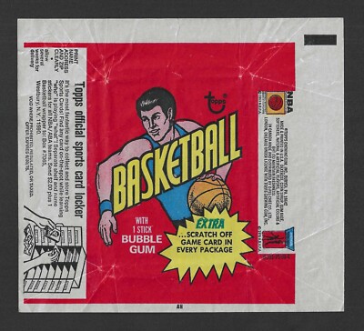 1974-1975 Topps Basketball Card Gum Wax Wrapper - Sports Card Locker ...