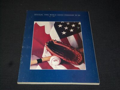 1986 OFFICIAL WORLD SERIES BASEBALL PROGRAM MAGAZINE - NY METS WS - L ...