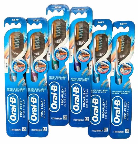12 Pack Oral-B Pro-Flex Expert Clean SOFT Bristle Toothbrush 38 Sft | eBay