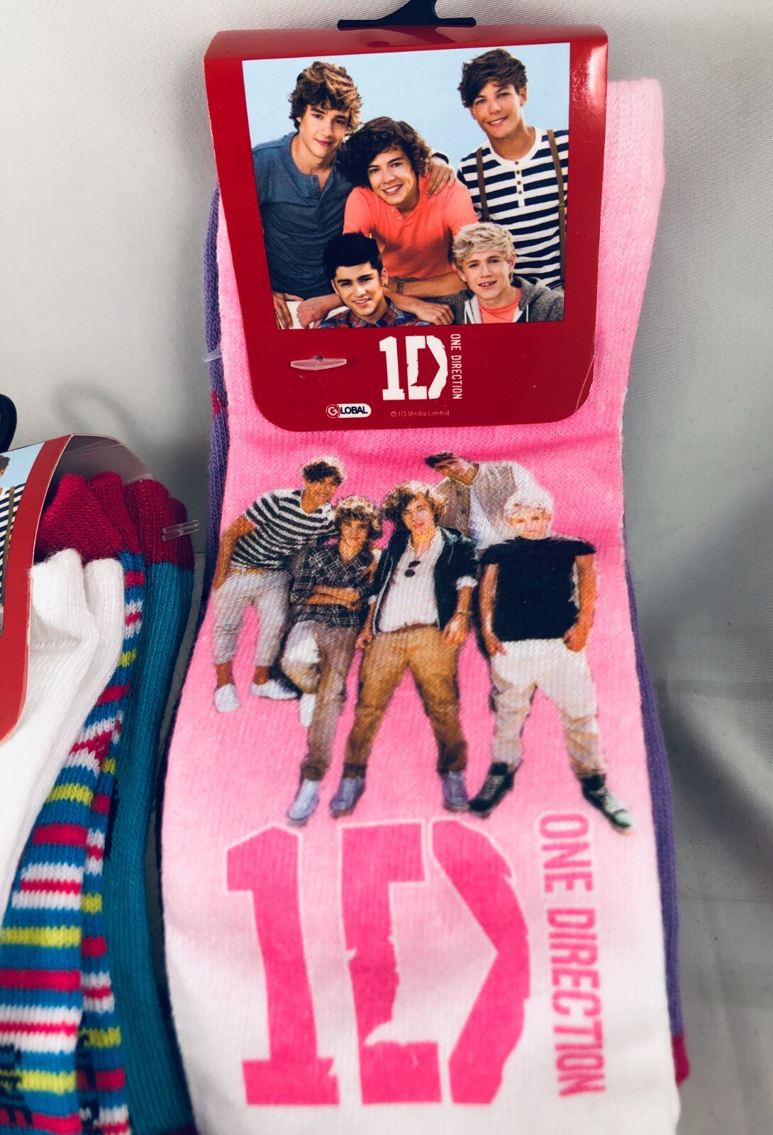 1D One Direction 2 pack of socks - Size 7~9 Zayn Malik Liam Payne Harry ...
