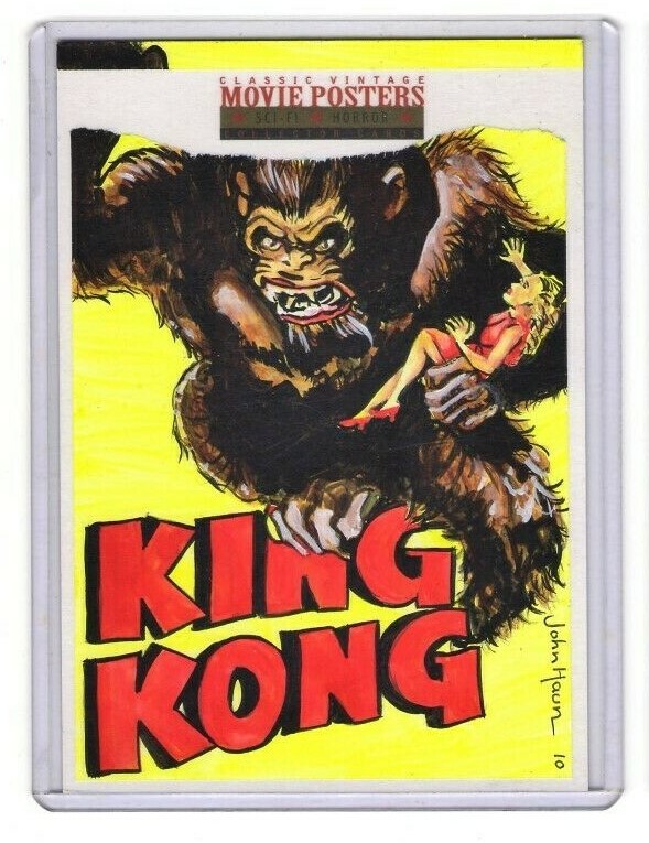 Sci-Fi & Horror Movie Posters John Haun Sketch Card KING KONG 1933 ...