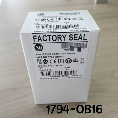 New Factory Sealed AB 1794-OB16 /A Flex 16 Point Digital Output Module ...