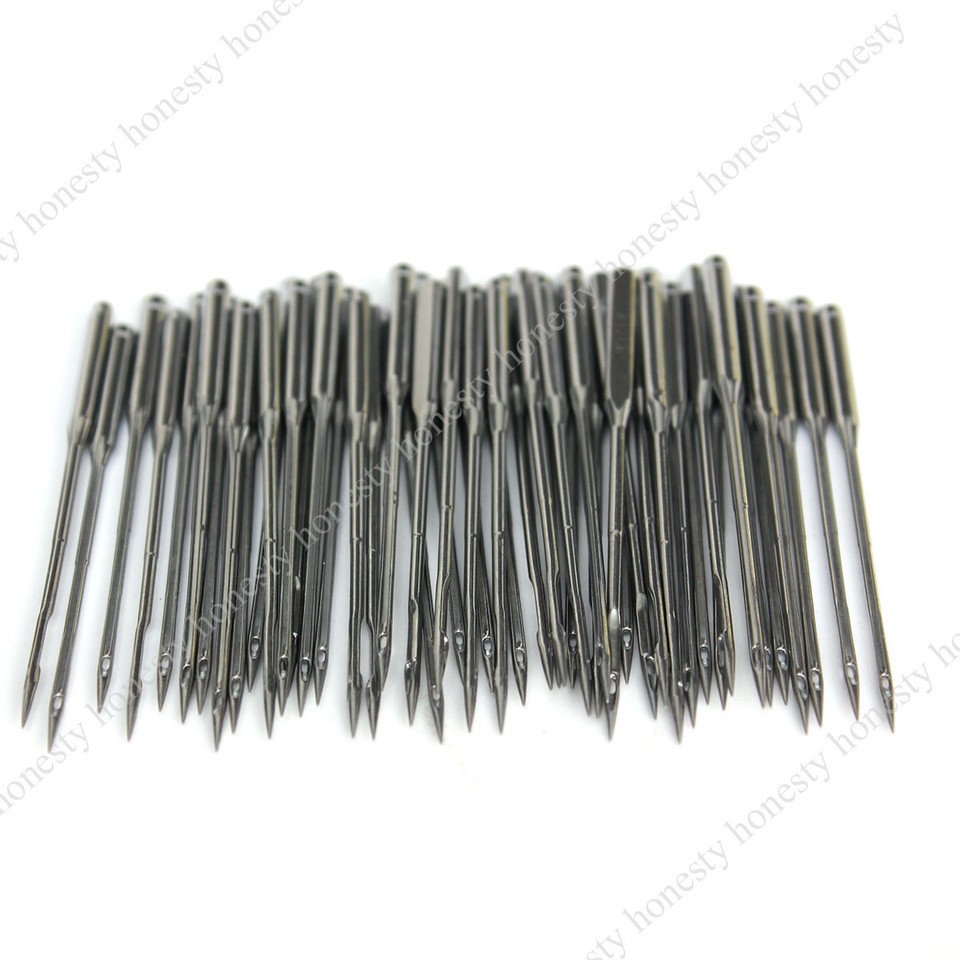 100pcs Threading Singer Sewing Machine Needles 75/11 80/12 90/14 100/16 ...