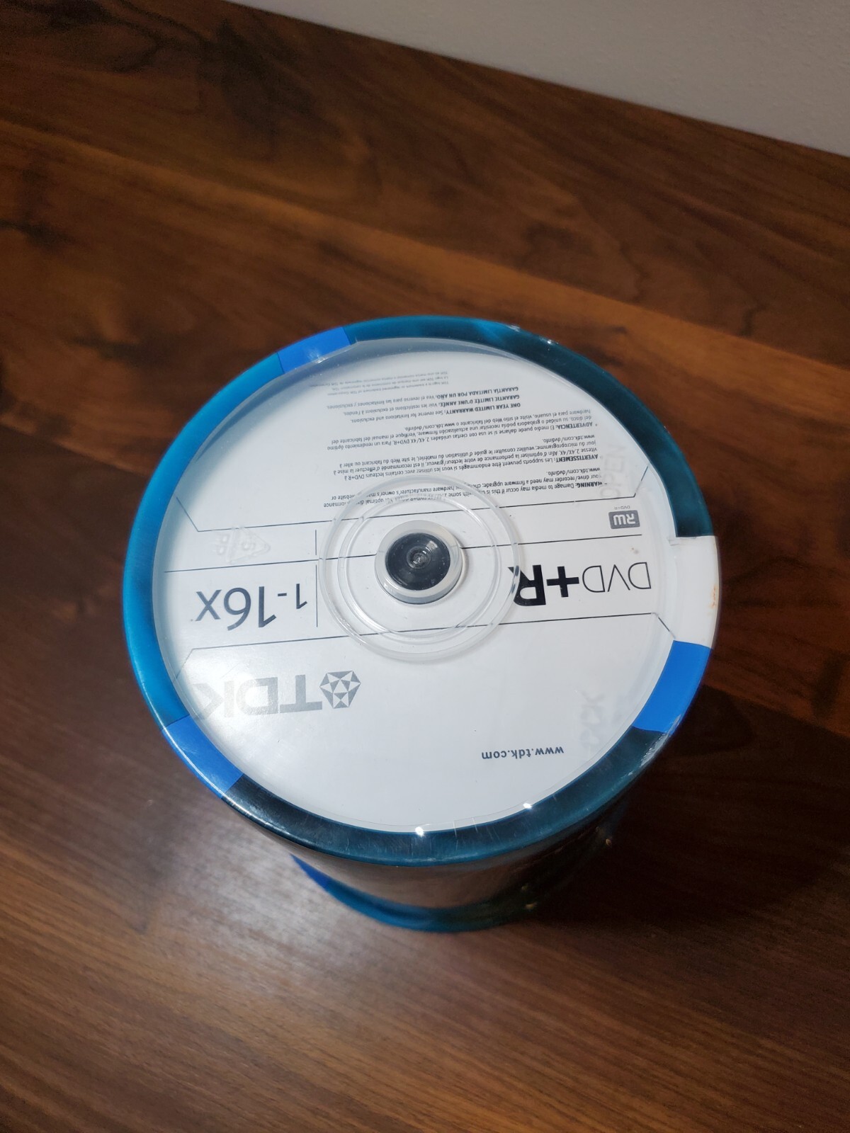 TDK DVD + R Recordable 1-16x 4.7GB 100 PACK Spindle Blank Factory ...