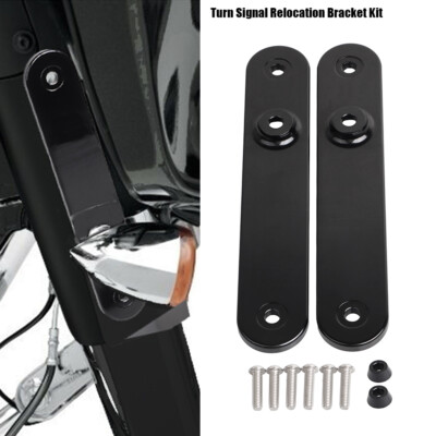 Front Turn Signal Relocation Bracket Kit For Harley Touring Electra ...
