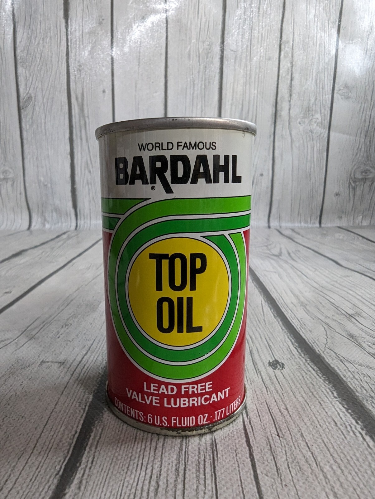 Vintage Bardahl Top Oil Lead Free Valve Lubricant 6oz Lift Top Can New ...