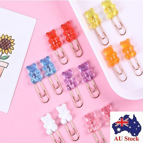 Stationery Office School Paper Clips Organizer Bookmark Binder Clip ...