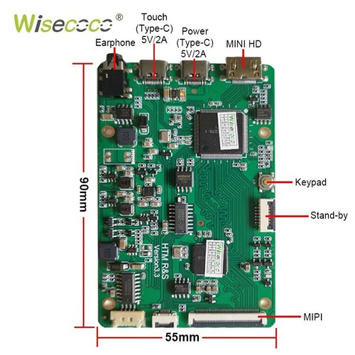 7'' 1920x1200 LCD Display Raspberry Pi 4 Support TV Box HDMI Controller ...