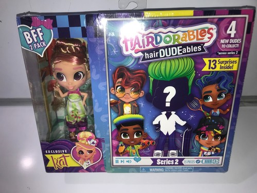 HairDorables- hairDUDEables BBF 2 Pack Series 2 Exclusive Kat Doll ...