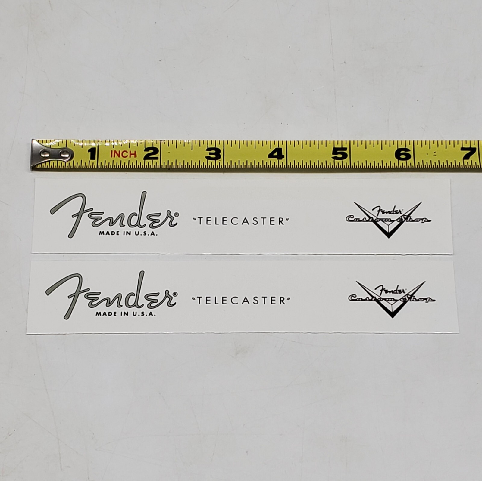 (2) Fender Tele Style Waterslide Decals for Headstock w/ Custom Shop ...