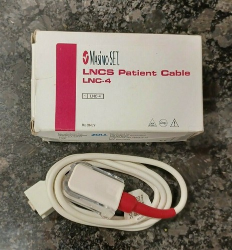 NEW ZOLL Pulse Oximeter Masimo 2144 8000-0298 LNCS Patient Cable LNC-4 ...