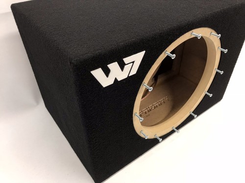 JL Audio 12W7 AE sealed subwoofer box with white plexi logo | eBay