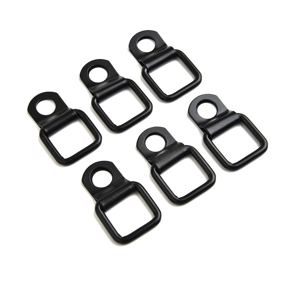 6Pcs Heavy Duty Fixing Point Anchor Lashing Eye Tie Down Loop Black D ...