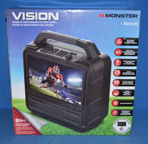 Monster Vision | Portable Entertainment System, 15.6” Full HD Screen ...