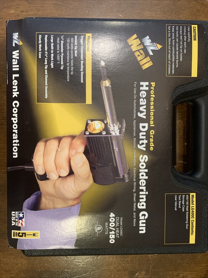 Wall Lenk LG400C 400/150 Heavy Duty Watt Soldering Gun 638908071169| eBay