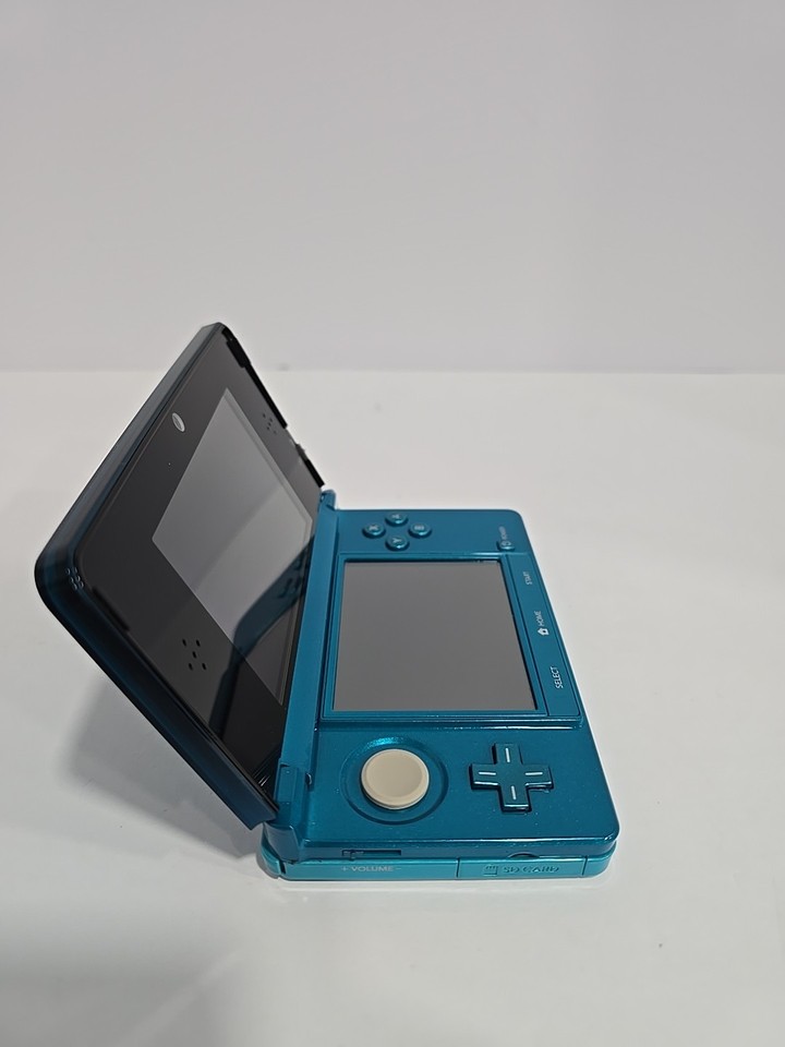 Nintendo Teal 3DS CTR-001 (USA) Handheld Console + OEM Charger Stylus ...