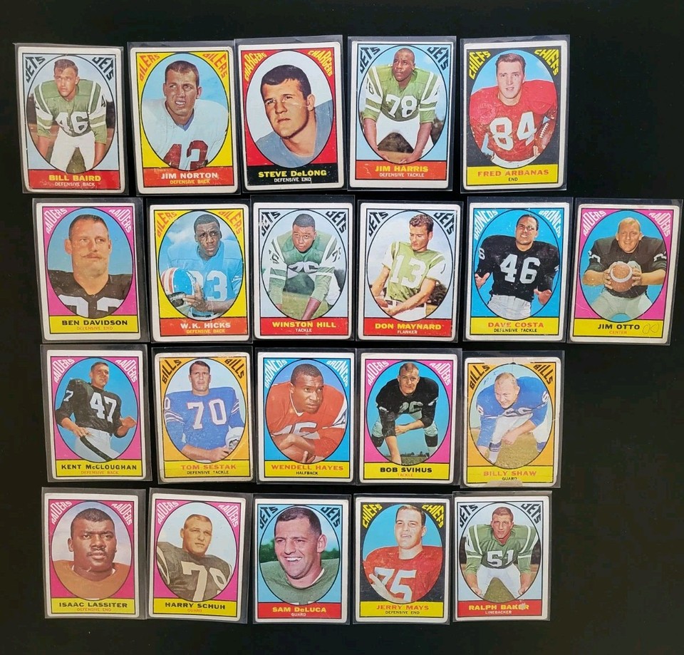 1967 Topps Football Lot - 21 Vintage FB Cards - Jerry Mays | Jimm Otto ...