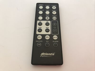 ATLANTIS Remote Control for Alarm Clock Radio Stereo | eBay