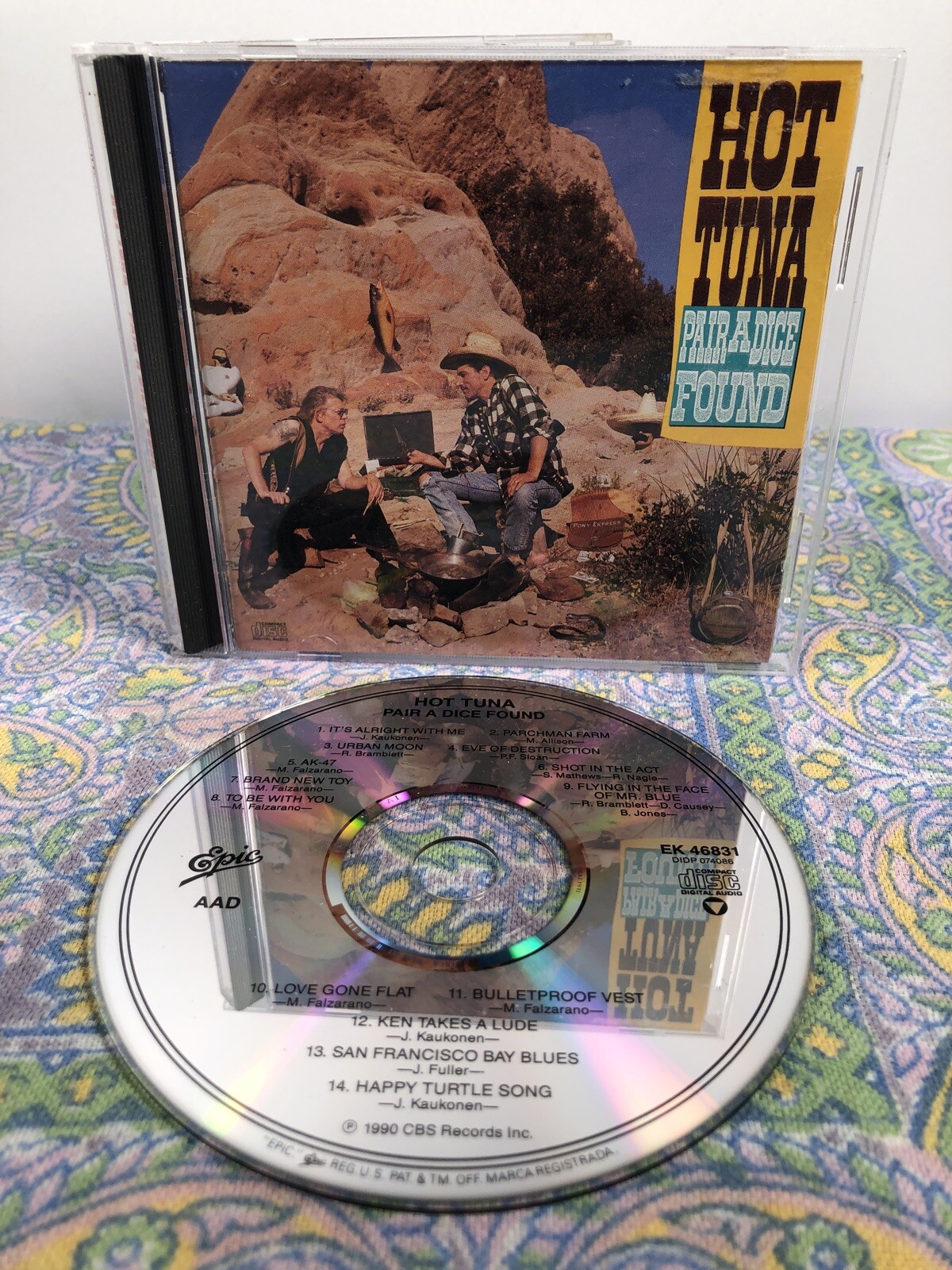 Pair A Dice Found by Hot Tuna (CD, 1990, Epic) 74644683127| eBay