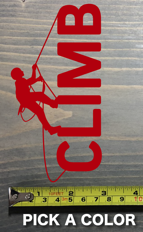 Rock Climbing Sticker Decal Hiking 14er 5.5" Petzl Climb Mountains ...