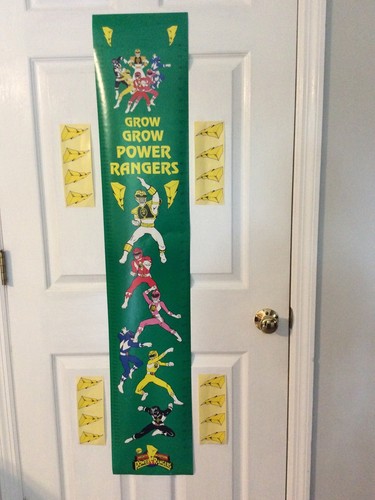 Mighty Morphin Power Rangers Growth Chart/Poster Vintage 1995 MMPR ...
