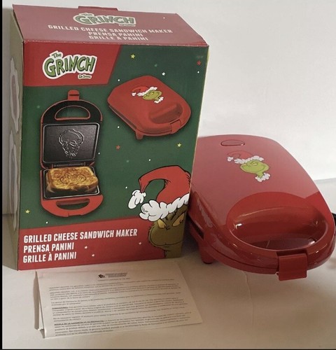 Dr. Seuss The Grinch Red Uncanny Grilled Cheese Panini Sandwich Maker ...
