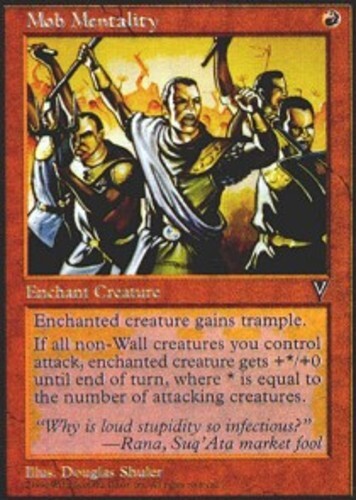 4x Mob Mentality MTG Visions NM Magic Regular | eBay