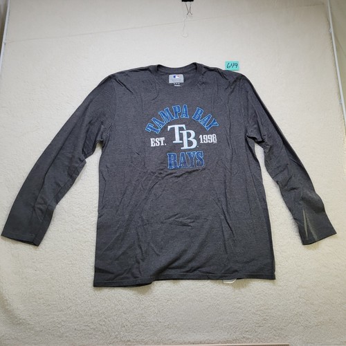 MLB Genuine Merchandise Tampa Bay Rays Long Sleeve T-Shirt Men's XL ...