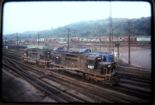 Railroad Slide Conrail CR 6327 + 6249 1977 | eBay