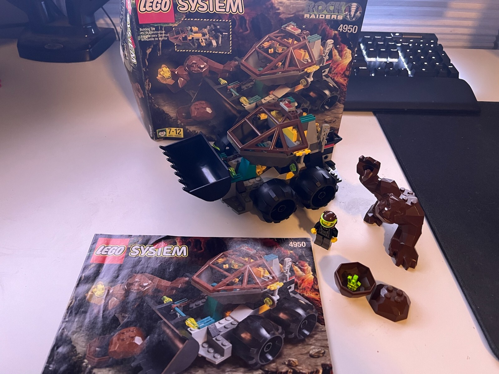 Lego System 4950 Rock Raiders Loader Dozer Complete W/Box Instructions ...