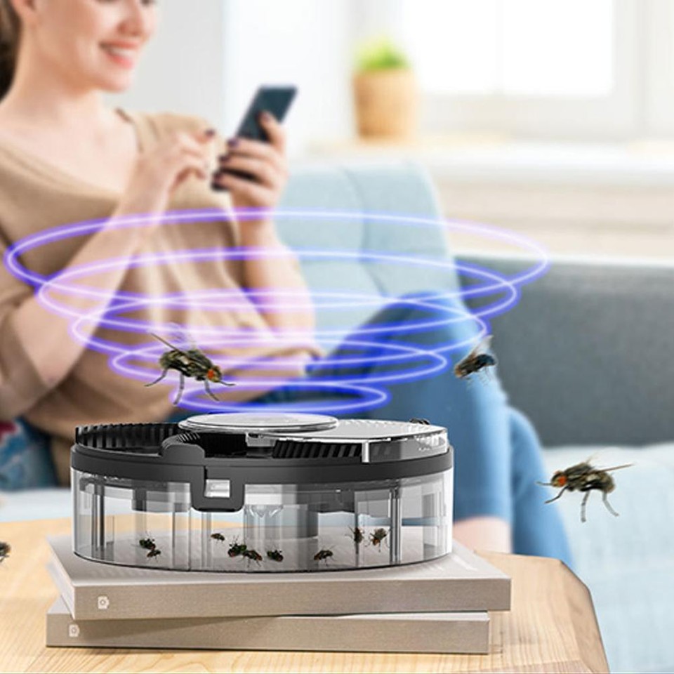 Electronic Fly Trap,Automatic Rotating ,Rechargeable Household Fly ...