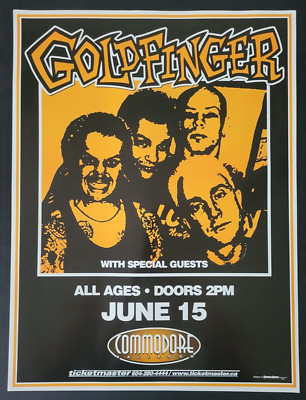 Goldfinger Tour Poster 2003 Vancouver BC Canada Ska Punk Rock Band | eBay
